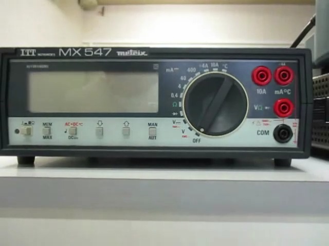 Présentation Multimètre MX547